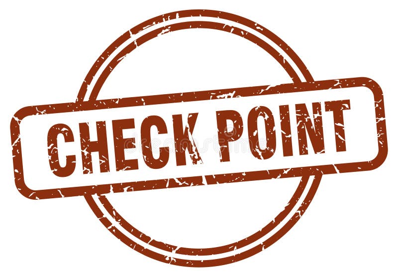 Check Point Stamp. Check Point Round Vintage Grunge Label Stock Vector ...