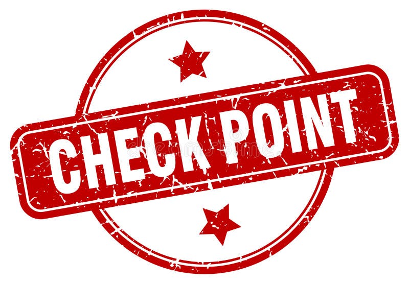 Check Point Stamp. Check Point Round Vintage Grunge Label Stock Vector ...
