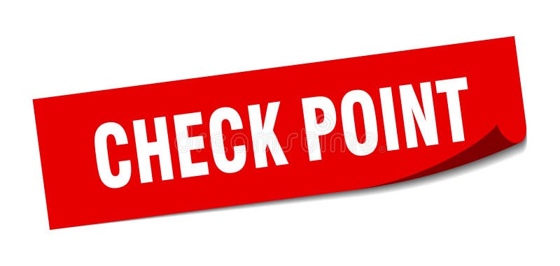 Check Point Stamp. Check Point Round Vintage Grunge Label Stock Vector ...