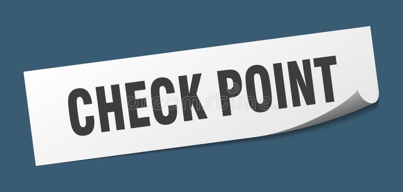 Check Point Sticker. Check Point Square Isolated Sign Stock Vector ...