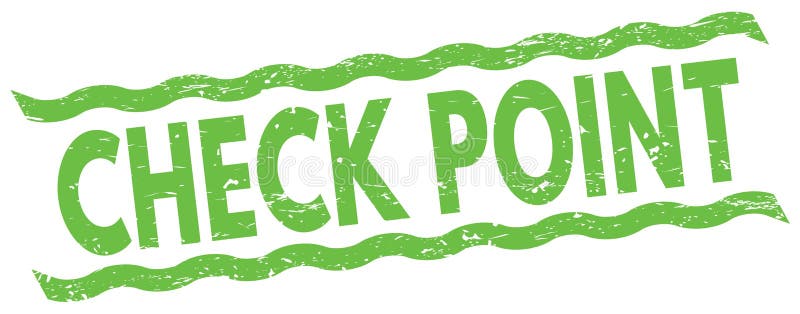 CHECK POINT Text on Green Lines Stamp Sign Stock Illustration ...