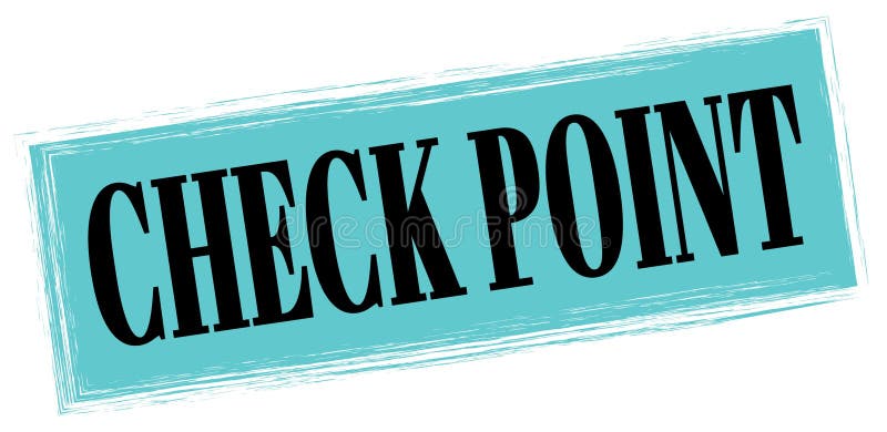 CHECK POINT Text Written on Blue-black Stamp Sign Stock Illustration ...