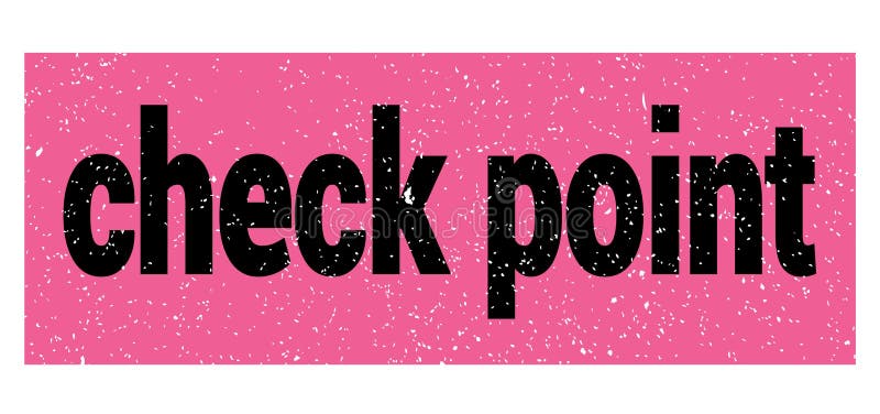 Check Point Text Written on Pink-black Stamp Sign Stock Illustration ...