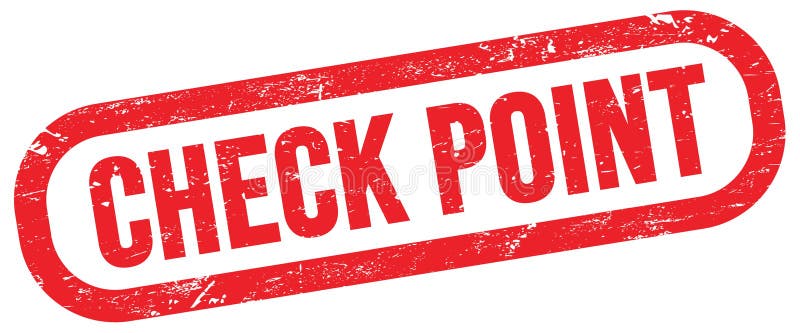 CHECK POINT, Text Written on Red Stamp Sign Stock Illustration ...