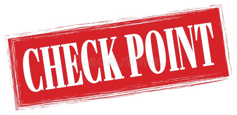 CHECK POINT Text Written on Red Stamp Sign Stock Illustration ...