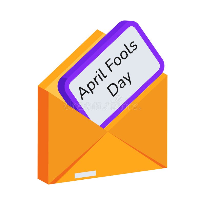 Check this Premium 3d Icon of April Fool Message Prank Stock Vector ...