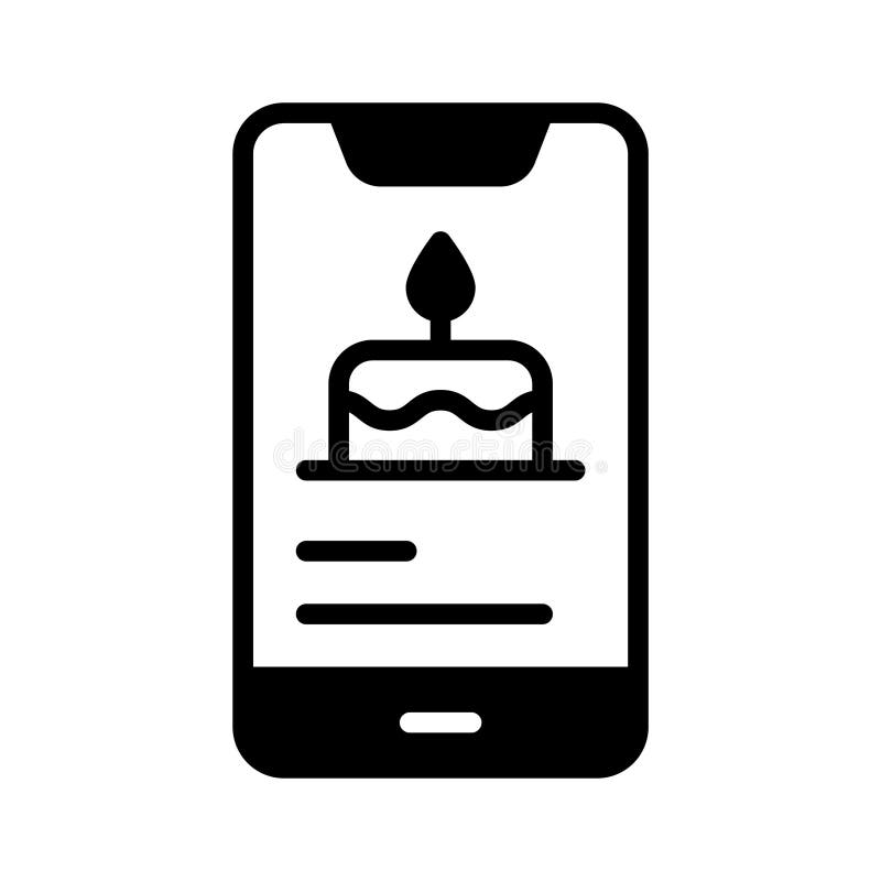 Check this Premium Glyph Icon of Bakery App Service Stock Illustration ...