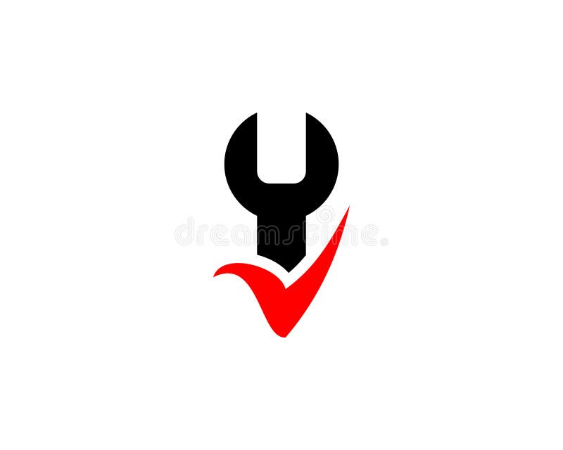 Check Repair Logo Icon Design Stock Vector - Illustration of accept ...