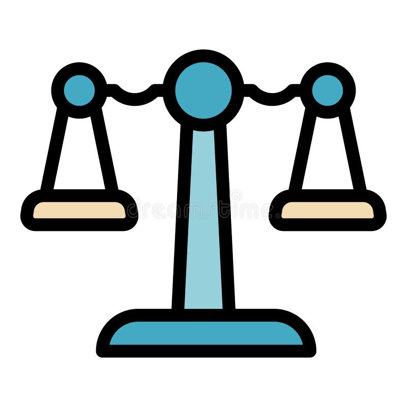 Check Scales Comparison Icon Color Outline Vector Stock Vector ...