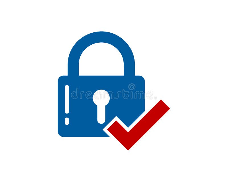 Check Security Icon Logo Design Element Stock Vector - Illustration of ...