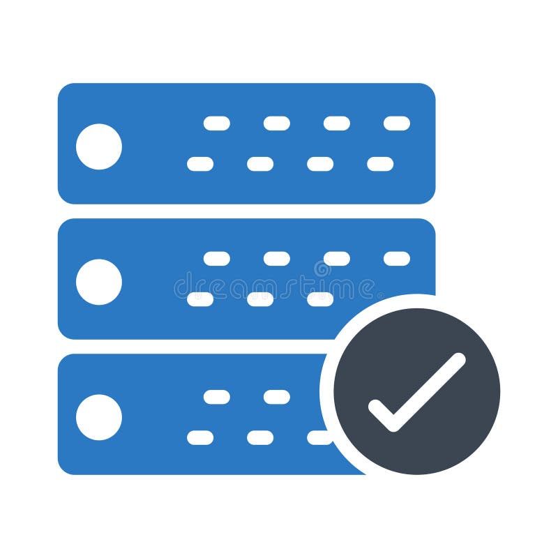 Check Server File Folder Icon, Outline Style Stock Vector ...