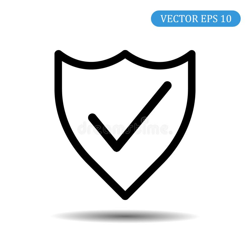 Check Shield Icon.Vector Illustration Eps 10 Stock Vector ...