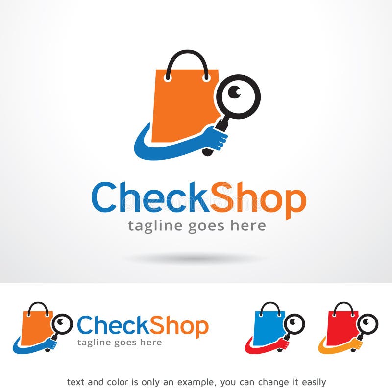 Check Shop Logo Template Design Vector Stock Vector - Illustration of ...