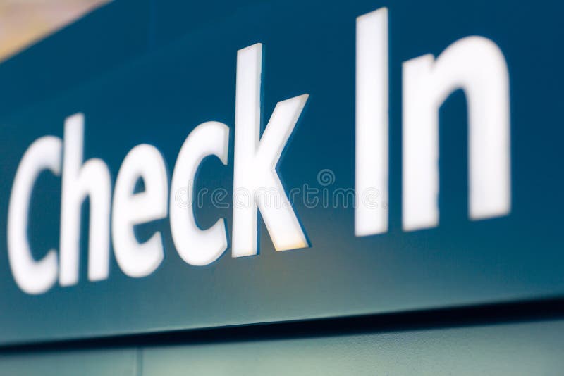 Check in sign stock image. Image of travel, closeup, airport - 56421129