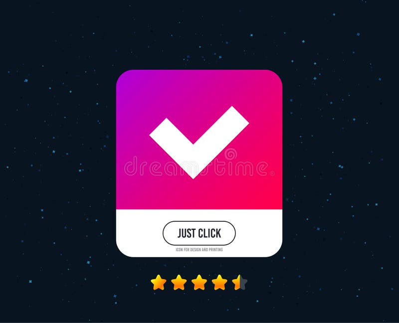 Check Sign Icon. Yes Button. Vector Stock Vector - Illustration of ...
