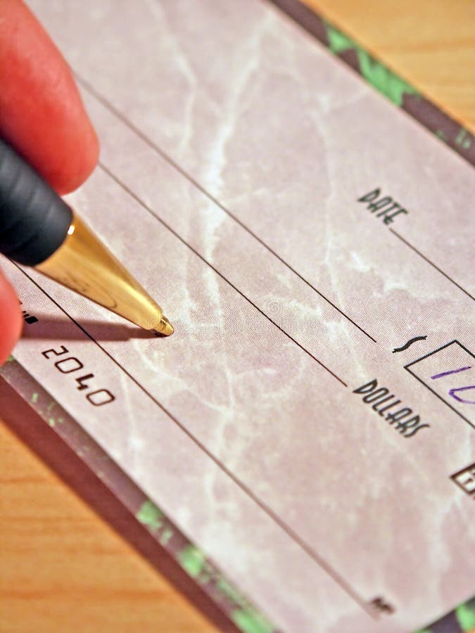 Writing a check stock photo. Image of check, credit, ledger - 15697658