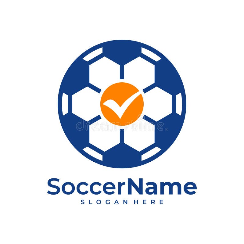 Check Soccer Logo Template, Football Check Logo Design Vector Stock ...