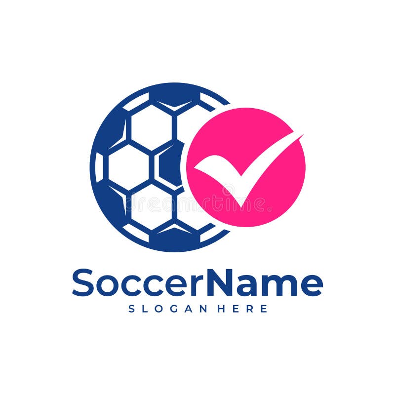 Check Soccer Logo Template, Football Check Logo Design Vector Stock ...