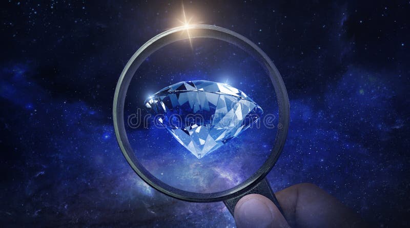 Check Sparkling Diamonds Floating in the Planet View from Space ...