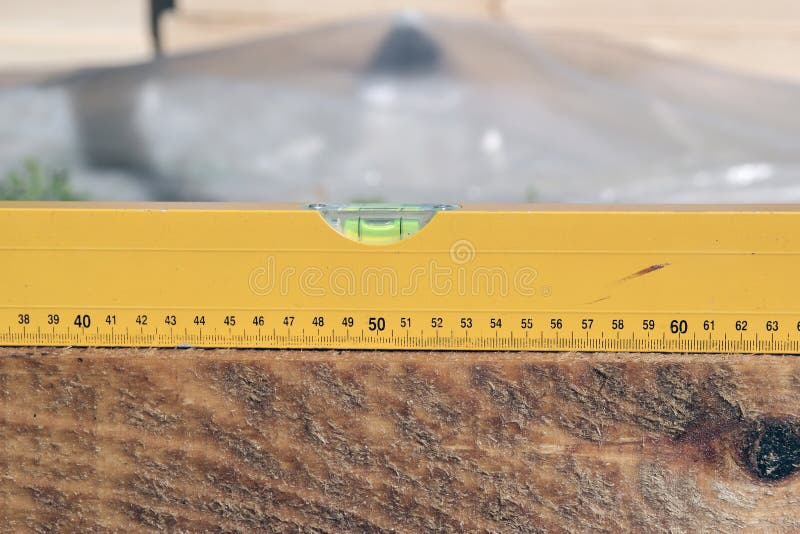 Check with Spirit Level. Spirit Level Stock Photo - Image of build ...