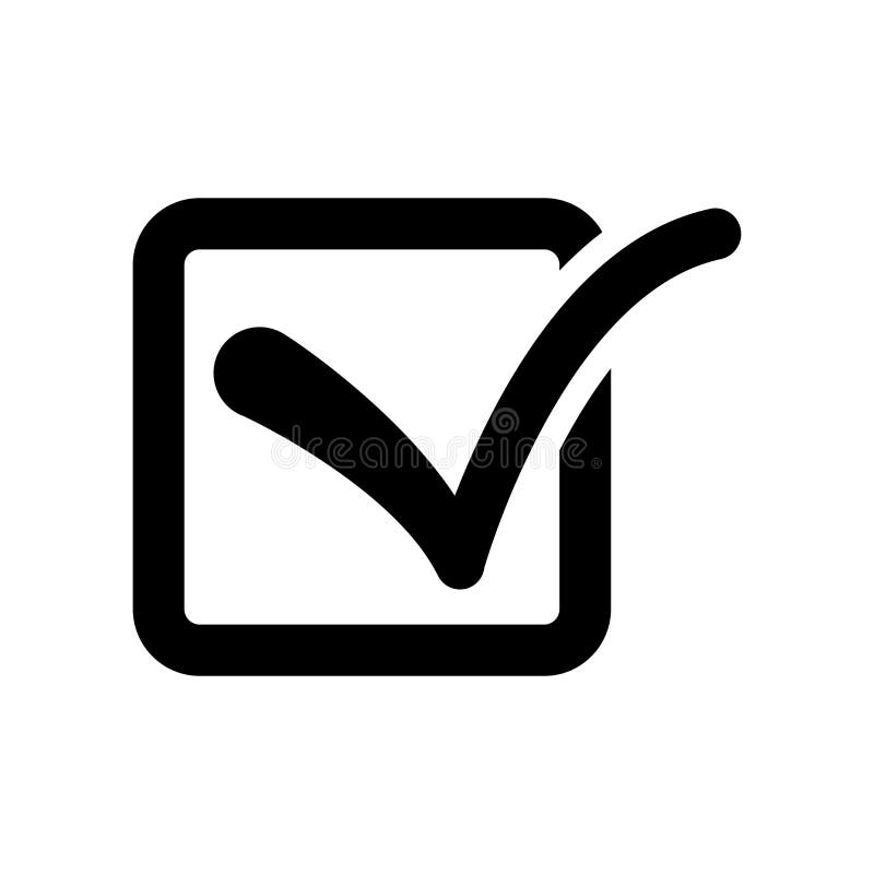 Check Square Icon. Trendy Check Square Logo Concept on White Background ...