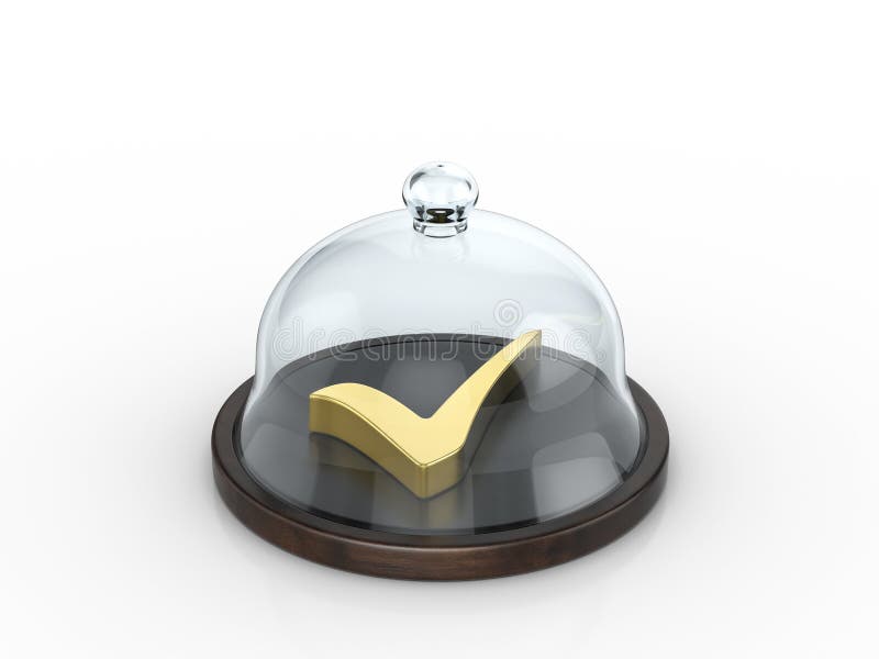 Check Symbol Under the Dome Stock Illustration - Illustration of tick ...