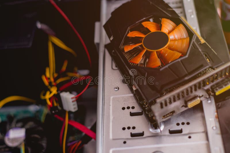 Check for Symptoms of a Computer, Not Turning Stock Photo - Image of ...