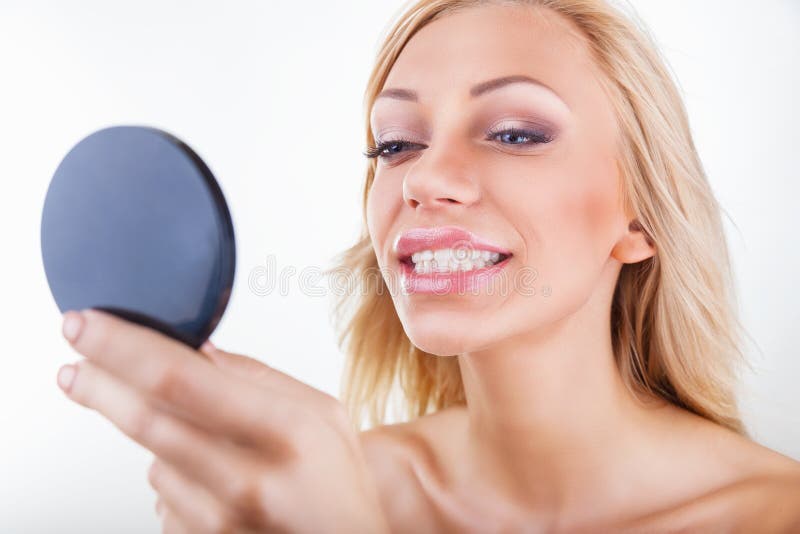 Check the teeth stock image. Image of face, equipment - 33474091