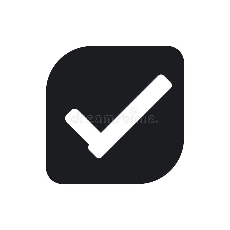 Check Template Icon stock vector. Illustration of button - 336477239