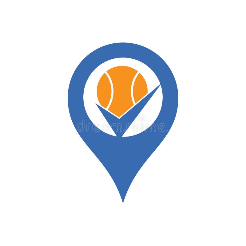Check Tennis Map Pin Shape Concept Vector Logo Stock Vector ... Check Tennis Map Pin Shape Concept Vector Logo Stock Vector ...