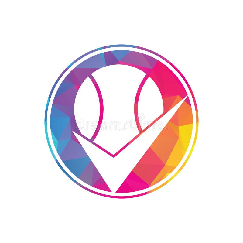 Check Tennis Vector Logo Design. Stock Vector - Illustration of logo ...