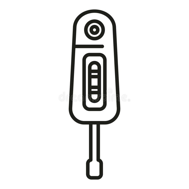 Check Test Icon Outline Vector. Corona Lab Stock Vector - Illustration ...