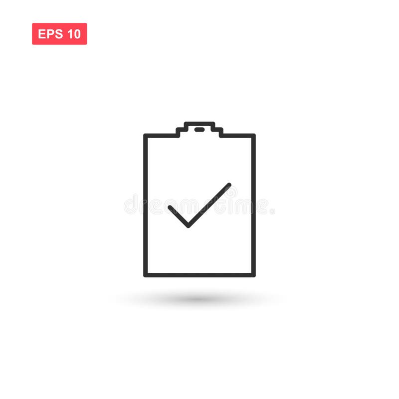 Check Test Icon Vector Design Isolated 3 Stock Vector - Illustration of ...