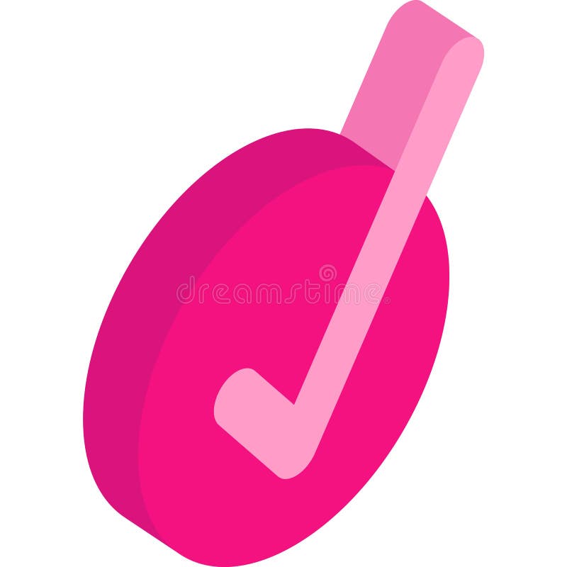 Check Tick Isometric Icon Circle Yes Mark Vector Stock Vector ...