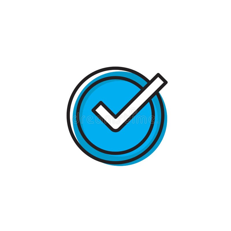 Check Time Icon Logo Design Element Isolated on White Background Stock ...