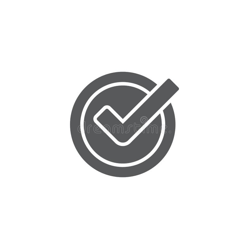 Check Time Icon Logo Design Element Isolated on White Background Stock ...