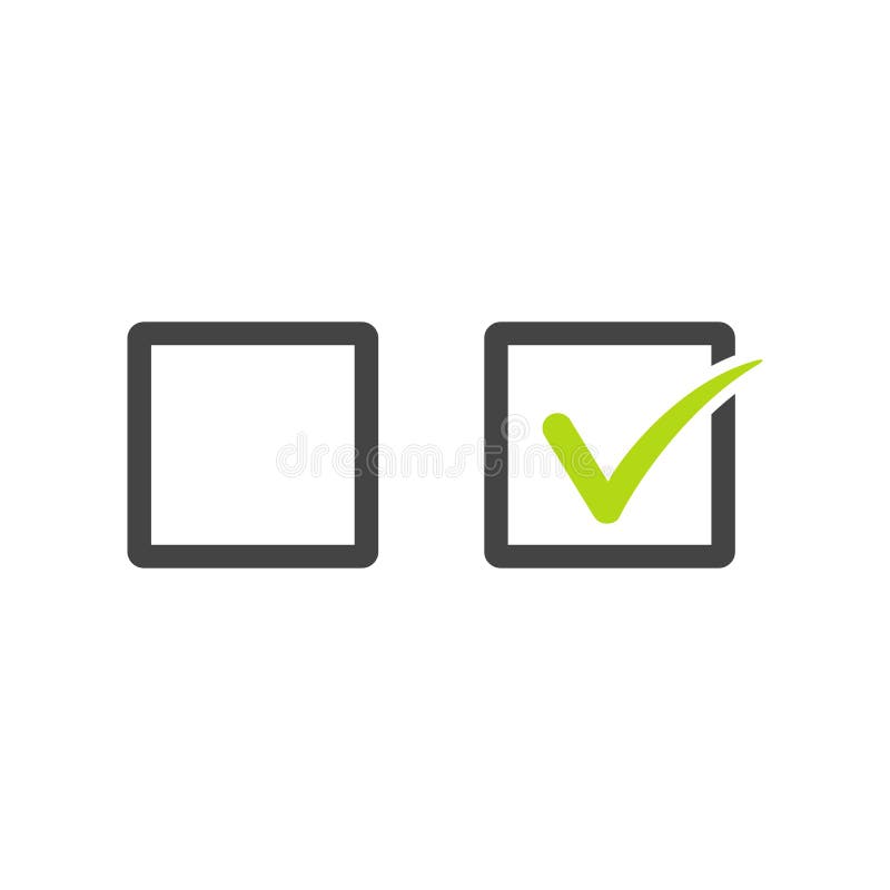 Check Uncheck Concept, Checkbox Set with Blank and Checked Checkbox ... Check Uncheck Concept, Checkbox Set with Blank and Checked Checkbox ...