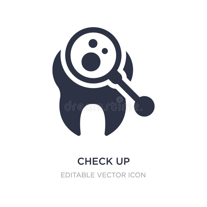 Check Up Icon on White Background. Simple Element Illustration from ...