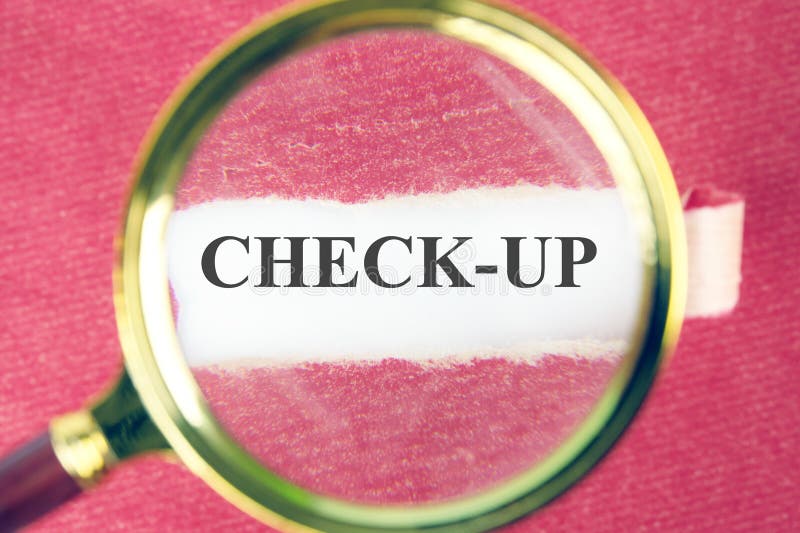 CHECK-UP the Text, the Word Can Be Seen through a Magnifying Glass on ...