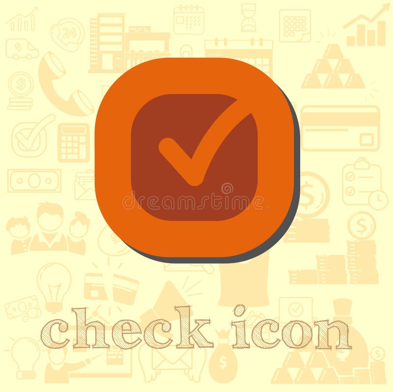 Check Symbol Line Icon. Check Mark in Box Icon Stock Vector ...