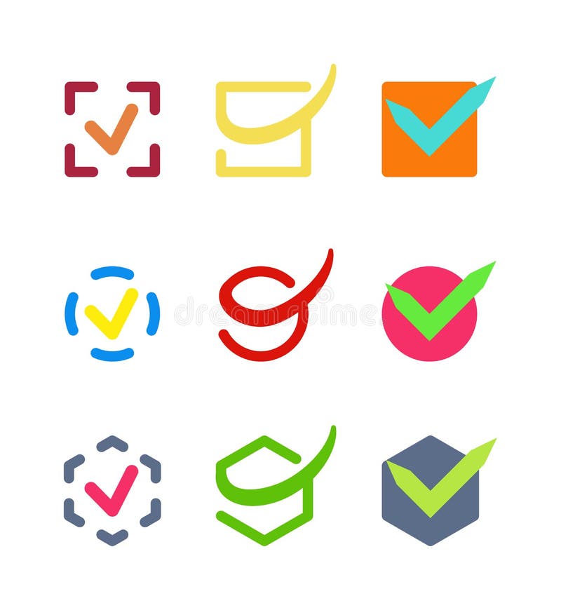 Check vote icon button stock vector. Illustration of success - 75369237