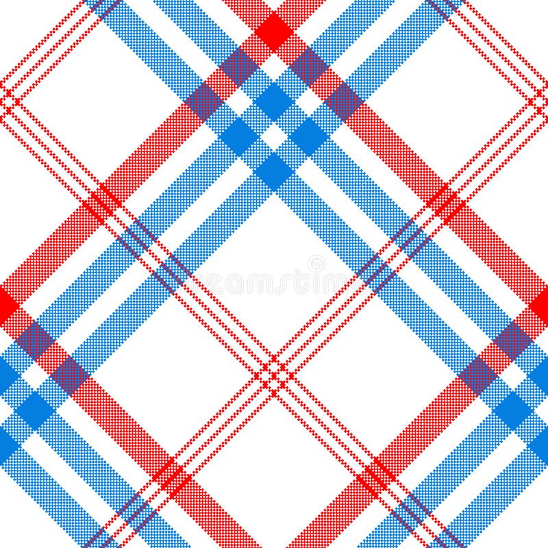 Check White Textile with Red and Blue Stripes Seamless Pattern Stock ...