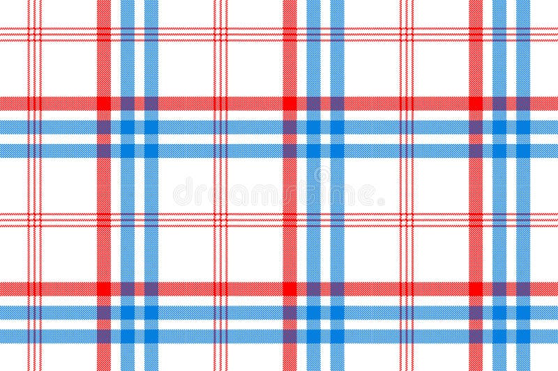 Check White Textile with Red and Blue Stripes Seamless Pattern Stock ...