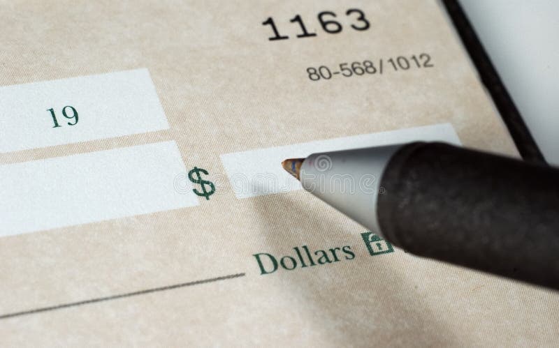 Check stock image. Image of checking, check, bookkeeping - 2009813