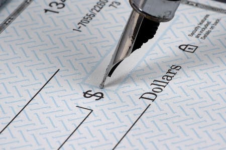 Check Writing stock photo. Image of money, savings, bill - 24610