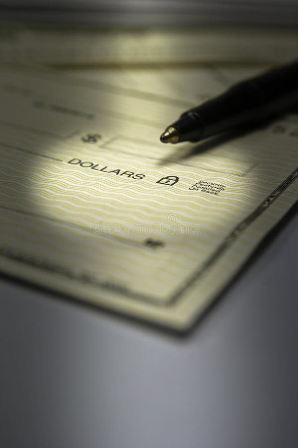 Check writing and pen stock photo. Image of finance, commerce - 3702164