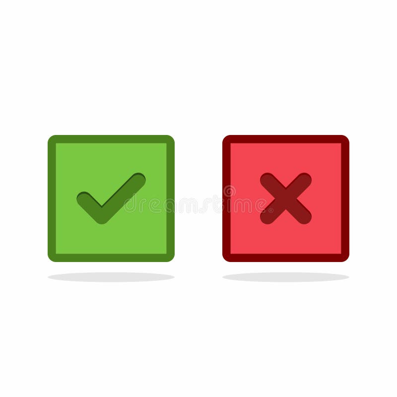 Check and Wrong Marks, Tick and Cross Marks, Accepted/Rejected ...