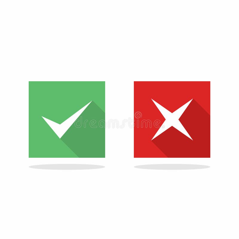 Check and Wrong Marks, Tick and Cross Marks, Accepted Rejected ...