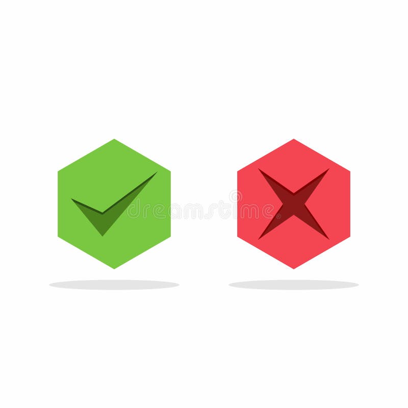 Check and Wrong Marks, Tick and Cross Marks, Accepted Rejected ...