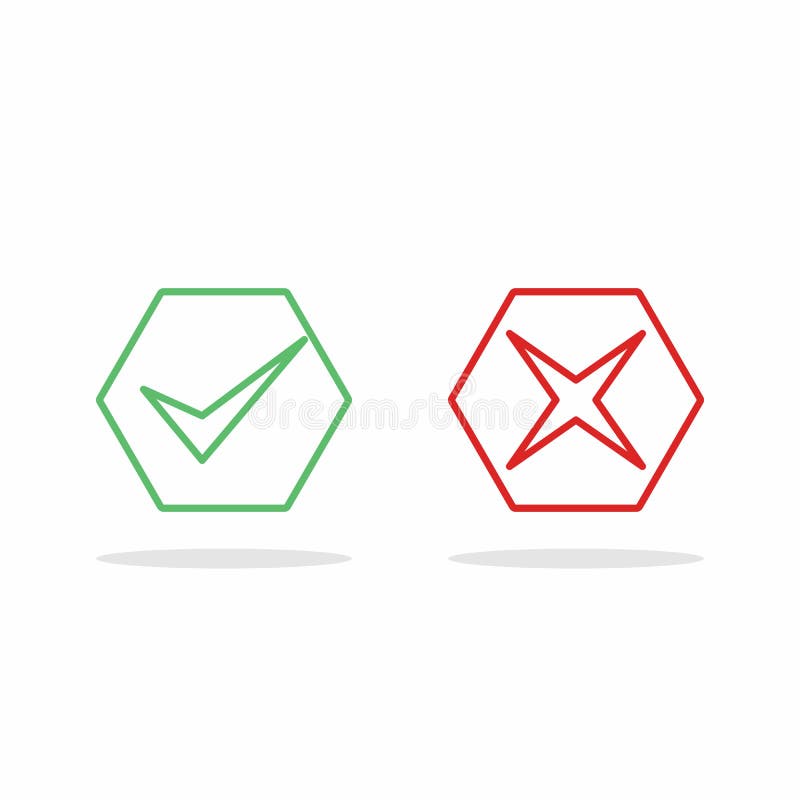 Check and Wrong Marks, Tick and Cross Marks, Accepted Rejected ...